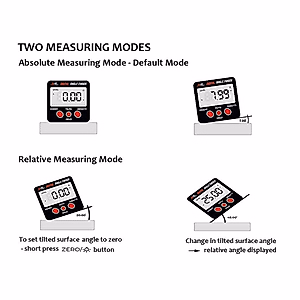 Digital Angle Finder Tool 7 Inch / 180 mm with Pouch/Digital Angle Finder Gauge with Magnetic Base and Backlight Bundle for Woodworking Measurement, Angle Measuring Tool by S&F STEAD & FAST