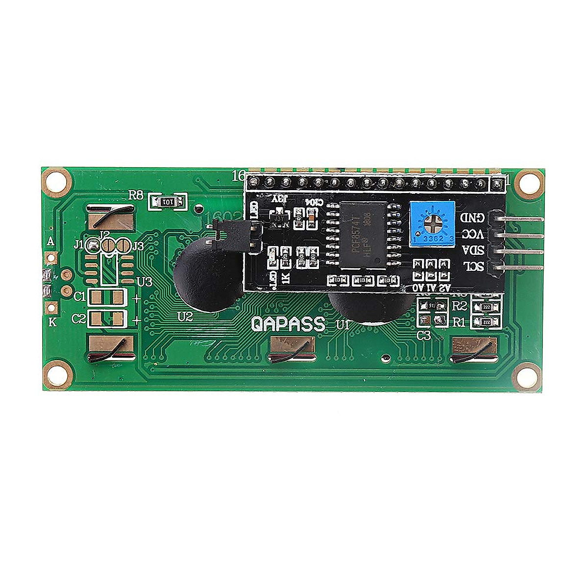 CoCocina 3Pcs Iic / I2C 1602 Blue Backlight LCD Display Screen Module Geekcreit for Arduino - Products That Work with Official Arduino Boards