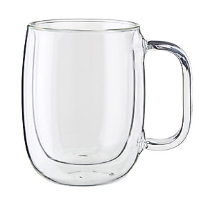 ZWILLING Sorrento Plus 4-pc Double Wall Glass , Insulated Coffee Mug, Clear
