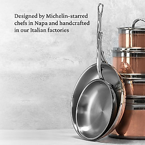 Hestan - CopperBond Collection - 100% Pure Copper Sauce Pan, Induction Cooktop Compatible, 3 Quart