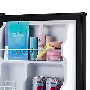 NewAir 3.3 Cu. Ft. Compact Mini Refrigerator with Freezer in Gray, Can Dispenser and Energy Star, Perfect for Dorm Rooms, Bedrooms, Home Offices, and RV Vans