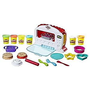 Play-Doh Kitchen Creations Magical Oven Play Food Set for Kids 3 Years and Up with Lights, Sounds, and 6 Colors (Amazon Exclusive)