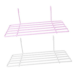 4 pcs Platform Sundeck Household Shelf Play Training Patio Interesting Portable Comfy Parrot Rectangular Toys Iron Wire Accessories B Playground Accessory Pen Metal Bird