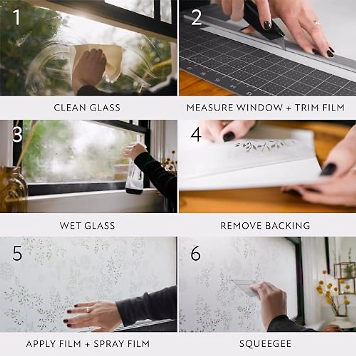 01-0142 Window Film, Summer Magnolia, Self-Static, 24 x 36-in. - Quantity 1