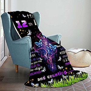 SvenzxyC Gift for 12 Year Old Girl,12 Year Old Girl Birthday Blanket, Birthday Gifts for 12 Year Old Girls-12th Birthday Decorations for Girl,Best Gifts for 12 Year Old Girl (12 Years)