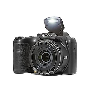 KODAK PIXPRO Astro Zoom AZ255-BK 16MP Digital Camera with 25X Optical Zoom 24mm Wide Angle 1080P Full HD Video and 3" LCD (Black)