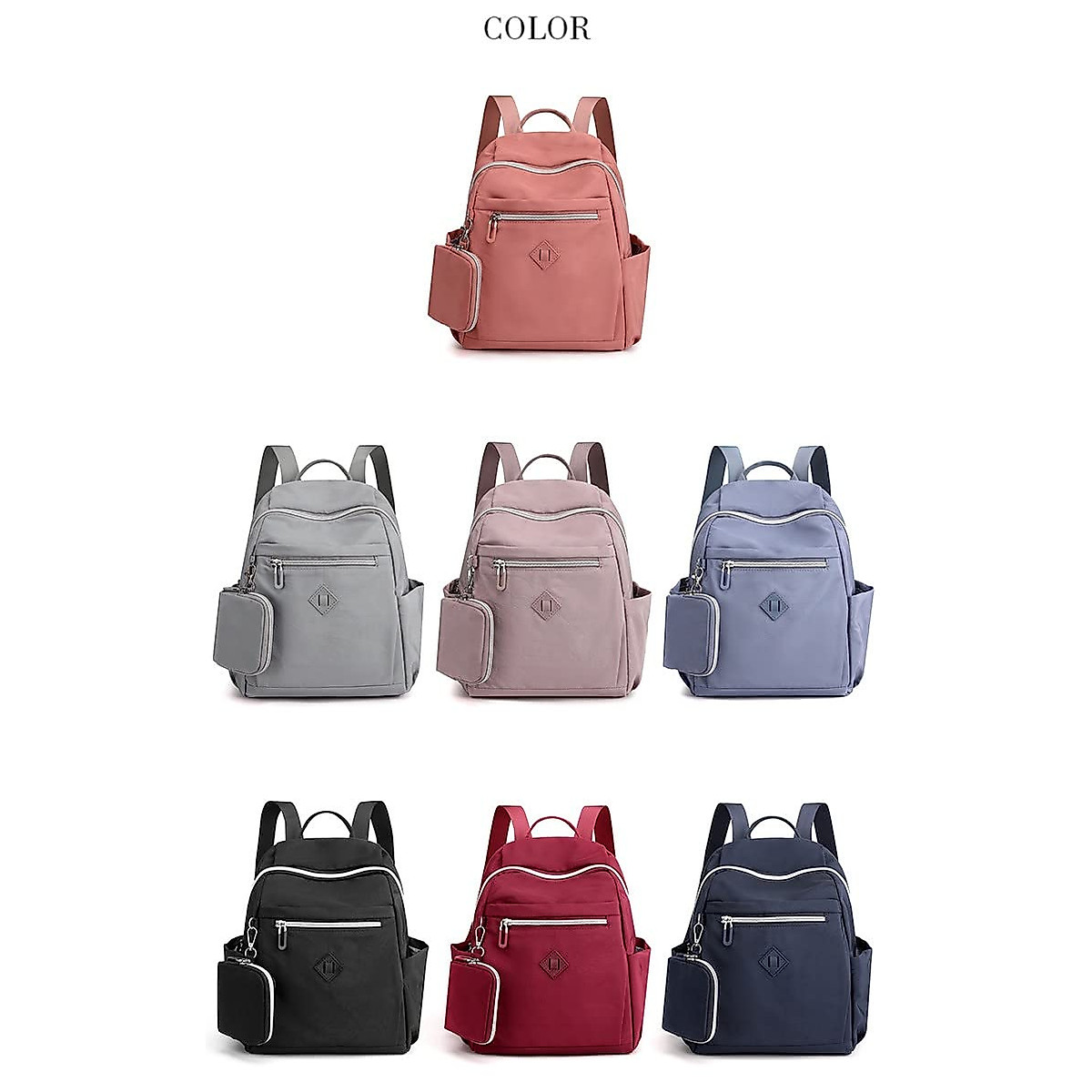 Small Backpack womens backpack purse Mini Casual Lightweight Daypack Backpacks for Women and Girls (C-Black)