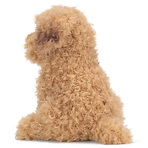 DEMDACO Labradoodle Dog Golden Brown 10 inch Children's Soft Plush Stuffed Animal Toy