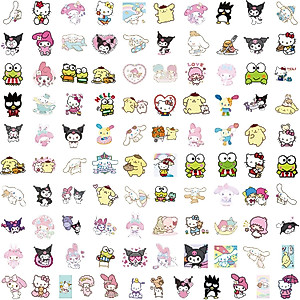 TUMAJI 100Pcs Cute Stickers Pack, Vinyl Waterproof Stickers Decals for Laptop, Phone, Bumper, Skateboard, Water Bottle, Anime Stickers for Boys Girls Adults