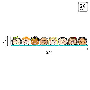 CTP Stick Kids EZ Border for Classroom Bulletin Board Border for Classroom (Creative Teaching Press 10671)