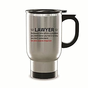 Law Meaning Definition Gift for Lawyers 14oz Steinless Steel Travel Mug