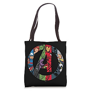 Marvel Avengers A Logo Super Heroes Assemble Tote Bag