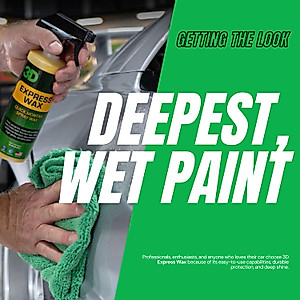 3D Express Montan Spray Wax - Glossy Shine, Streak Free, No Powder Residue 16oz.