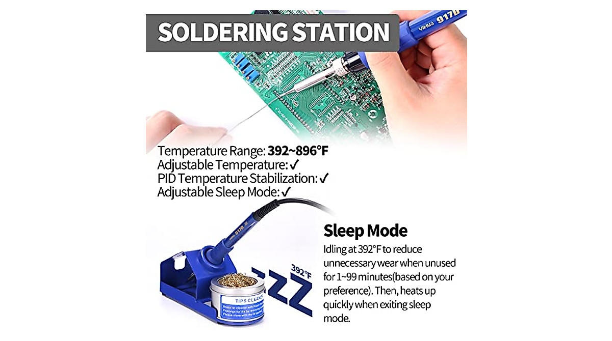 YIHUA 853D 2A USB SMD Hot Air Rework Soldering Station | Multi-Function ...