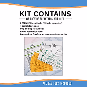 Home Paternity DNA Test Kit (2 Children + 1 Alleged Father) | 24 DNA (Genetic) Marker Test, Unmatched Accuracy | Includes All Lab Fees & Shipping | Experience Excellence with My Forever DNA