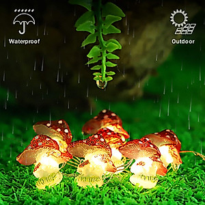 SEMILITS Outdoor Solar String Lights 30LED 21Ft Waterproof Solar Powered Seashell String Lights for Garden Yard Patio Christmas Decorations Warm White