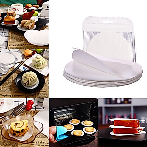 DMSY- Heavy Duty Parchment Rounds , 3in/3.5inParchment Paper Rounds Available, Uses for Cake Baking, Air Fryer Liners，Food freezing (3in+100sheets)
