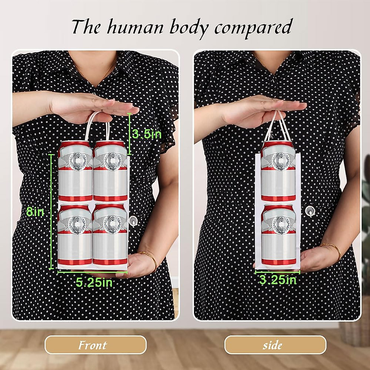 bagmad 100 Pack Sturdy Small White Kraft Paper Bags with Handles Bulk, Gift Bags 5.25x3.25x8 inch, Craft Grocery Shopping Retail Party Favors Wedding Bags Sacks (White, 100pcs)