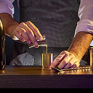 The Original 50 Caliber Brass Ceramic Shot Glasses - Set of 2 - American Owned & Operated - LIFETIME Guarentee