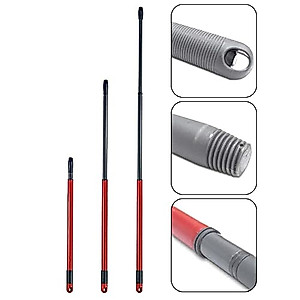 3 Section Telescopic Handle for O-Cedar EasyWring Microfiber Spin Mop Bucket Floor Cleaning System, 22 Inch to 48 Inch Stainless Steel Mop Head Handle