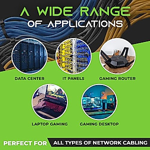 GearIT Cat 6 Ethernet Cable 0.5 ft 6-Inch (24-Pack) - Cat6 Patch Cable, Cat 6 Patch Cable, Cat6 Cable, Cat 6 Cable, Cat6 Ethernet Cable, Network Cable, Internet Cable - Black 0.5 Foot