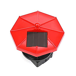 WDFS Solar Powered Lighthouse,Solar LED Rotating Lighthouse,Rotating Outdoor Waterproof LED Solar Light Tower Decorative for Garden Lawn Patio Yard