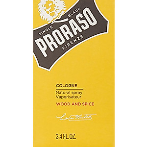 Proraso Cologne, Wood & Spice, 3.4 Fl Oz