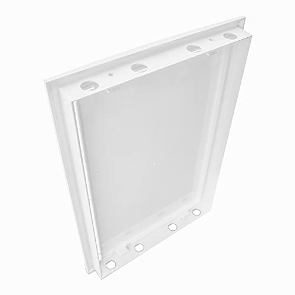 - 8" x 12" White Plastic Access Panel. Service Shaft Door Panel. Plumbing. Electricity. Heating. Alarm Wall Access Panel for Drywall. Bathroom Services Access Hole Cover. (8"x12", White)