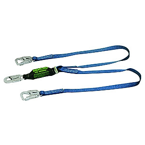 Miller by Honeywell 8798BD/6FTBL Dacron 2 Leg Backbiter Lanyard