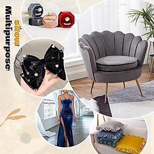 MaiMaiSuan Black Velvet Fabric by The Yard,1 Yard 60" Wide Soft Stretchy Velvet Cloth for Upholstery Sofa Chair Cover,DIY Sewing,Costume,Craft,Curtain