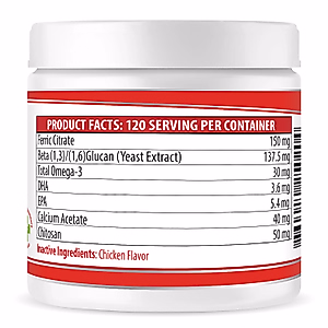 RENARAMAX Dietary Phosphate Binder for Cats & Dogs and Renal Support Supplement Powder for Pets, 120 dose (60.9 g) - (Made in U.S.A)