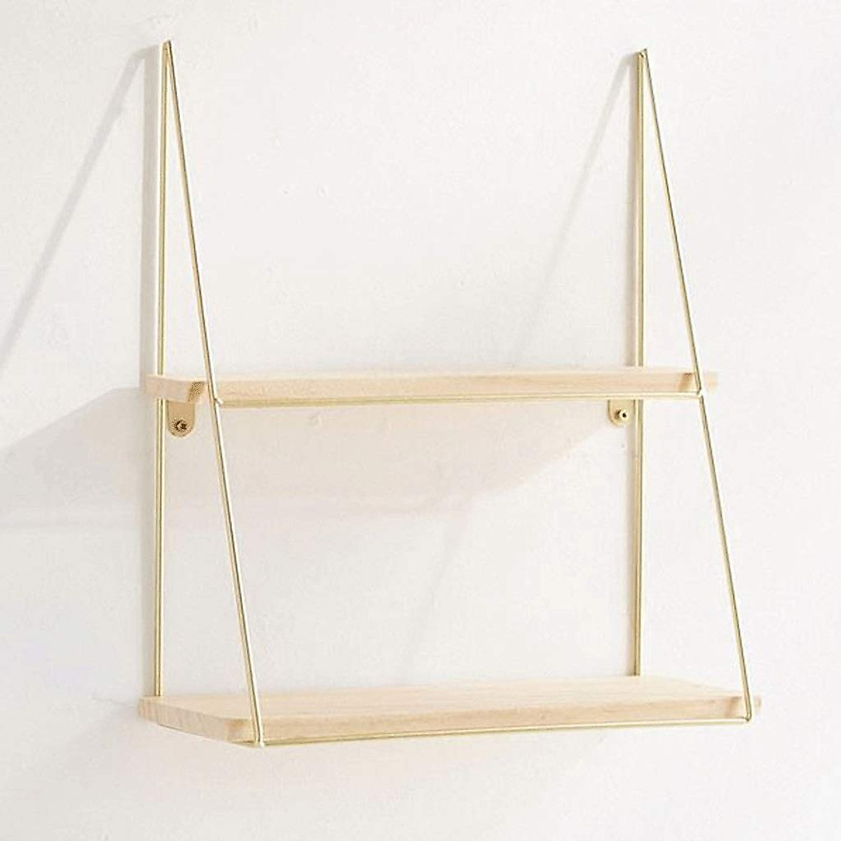 LLRYN Floating Shelves, Wall-Mounted Floating Shelves, Wooden Floating Shelves, Suitable for Living Room Bedroom Bathroom Kitchen School Office