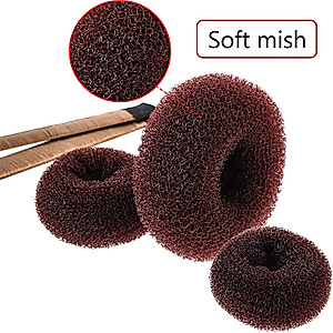 Bun Shaper Set with Donuts, Markers, Ponytail Tools, Bobby Pins, and Elastic Bands for Women and Kids