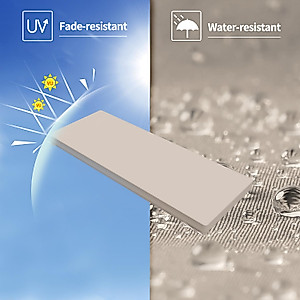 AAAAAcessories Outdoor/Indoor Bench Cushion for Patio Furniture Bench/Swing/Settee, 48 x 18 x 3 Inch, Beige