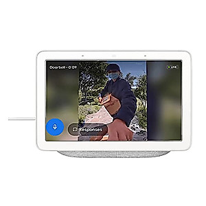 Google Nest Hello Front Door Bundle with 7 inch Display and Wired Camera Doorbell and Wired Nest Cam Outdoor Security Camera