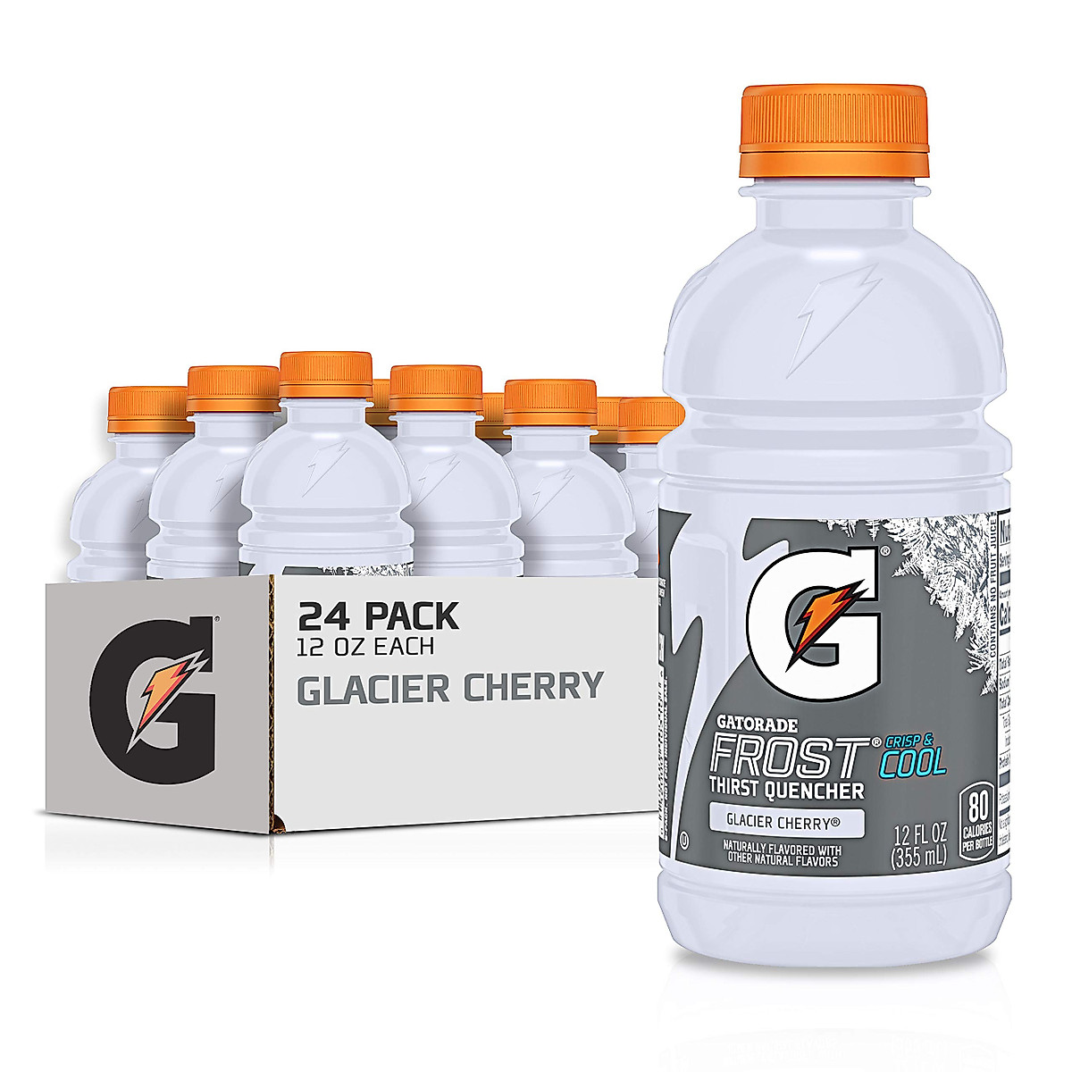Gatorade Thirst Quencher, Glacier Cherry,12 Fl Oz (Pack of 24)