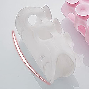 JENPECH Shower Head Holder Suction, Vacuum Suction Cup Shower Holder Punch-Free Anti-Slip Silicone Bathroom Accessories for Home Pink