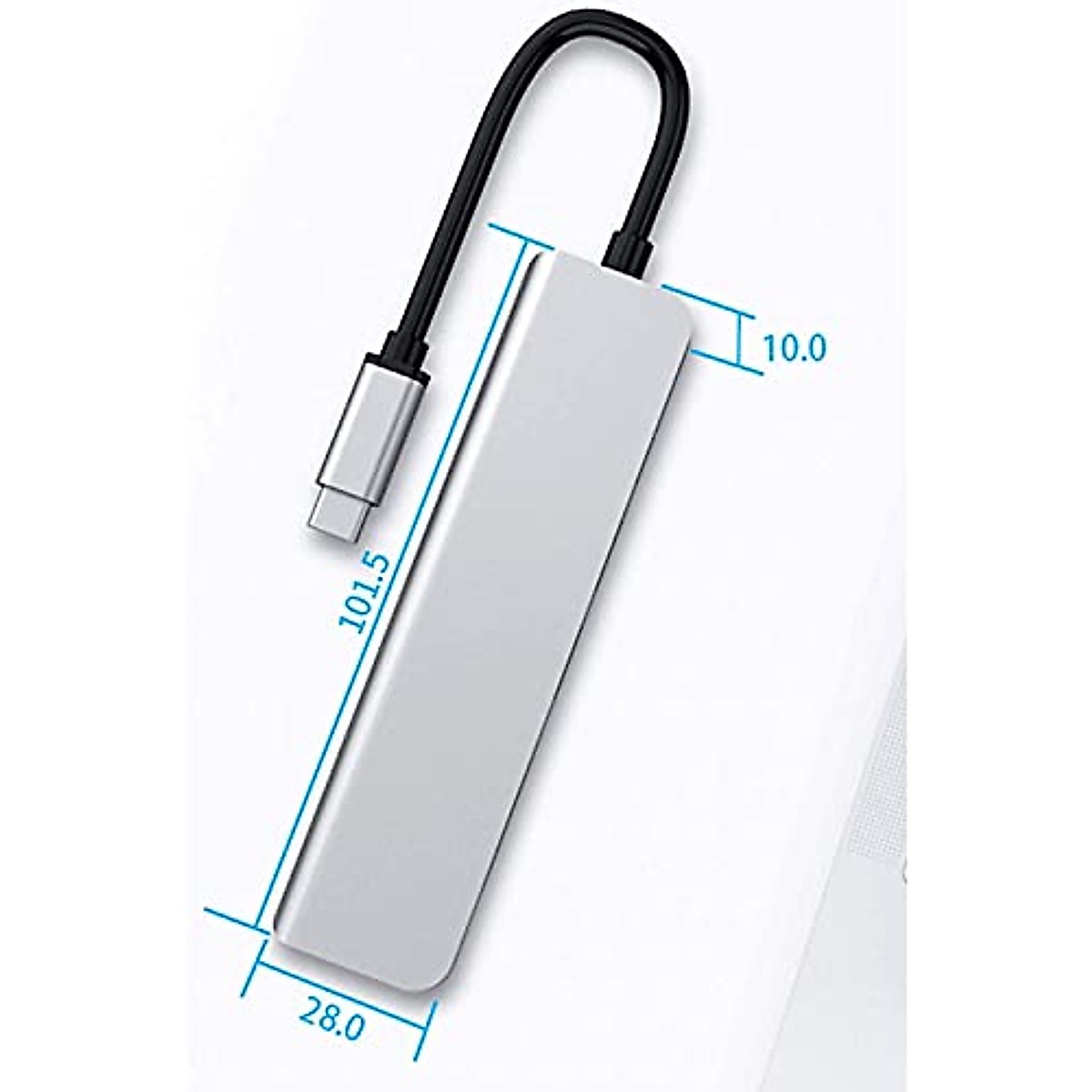 BEST CABLE USB C Hub Multiport Adapter - 5 in 1 Portable with 4K HDMI Output, 3 USB 3.0 Ports,USB C 100W PD, Compatible with MacBook Pro, XPS More USB C Devices (1Pack)