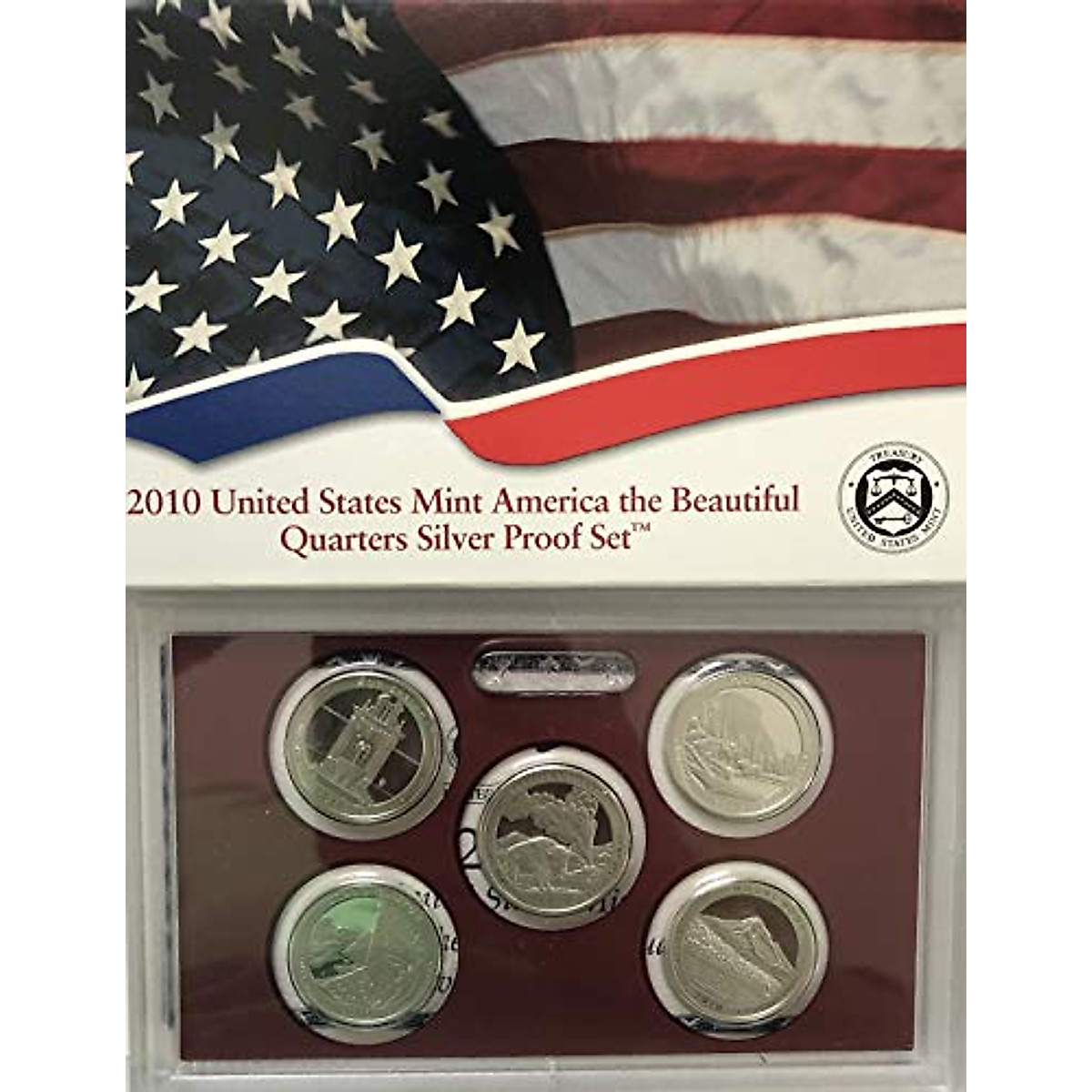 2010 S Silver National Park Quarter Proof set Comes in Original US mint Packaging Proof