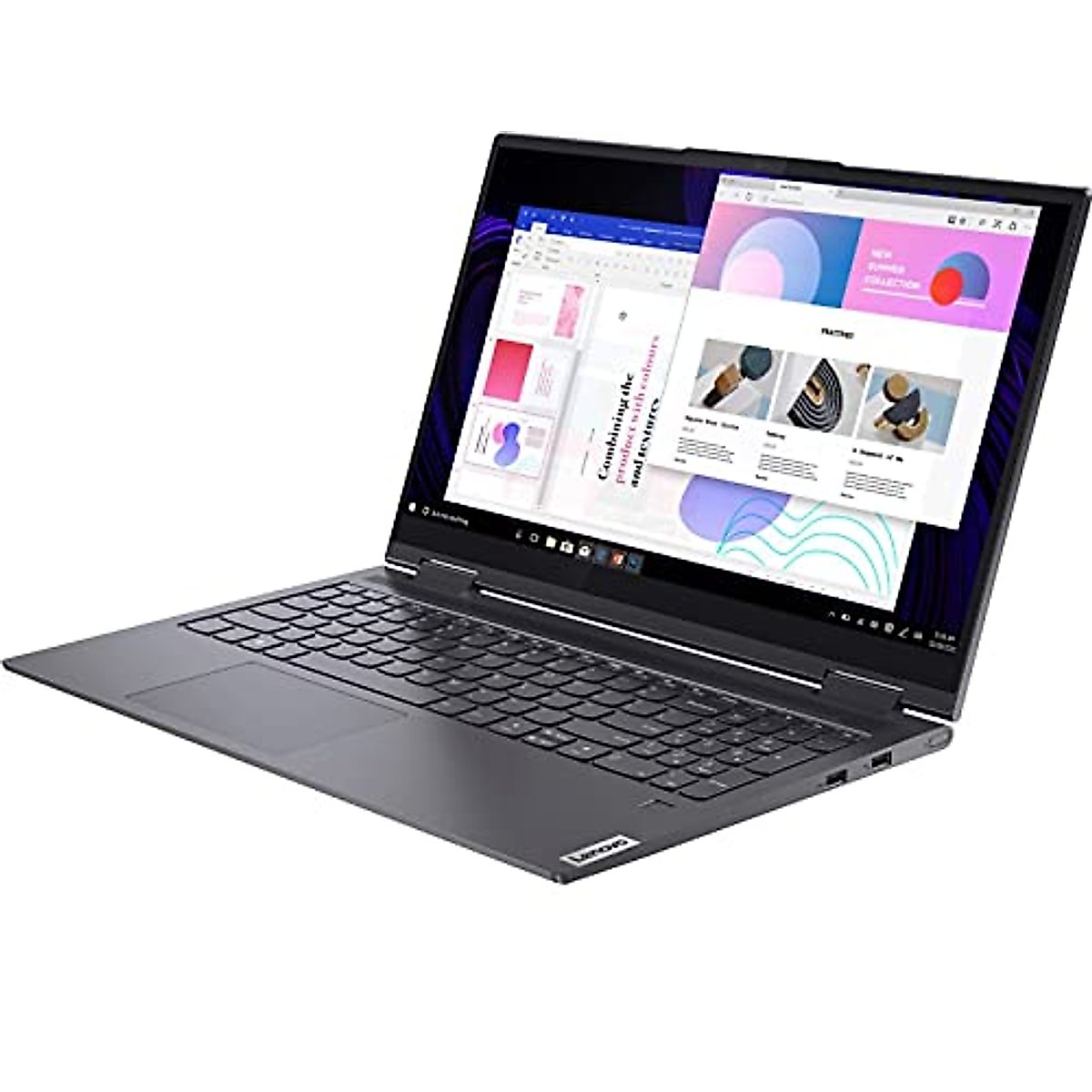 Lenovo Yoga 7i 2-in-1 15.6-inch FHD Touchscreen Premium Laptop PC, Intel Quad-Core i5-1135G7, Intel Iris Xe Graphics, 8GB DDR4 RAM, 256GB SSD, Backlit Keyboard, Windows 10 Home 64 bit, Gray