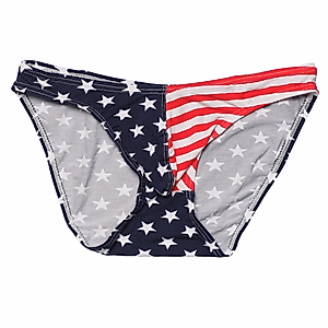 ONEFIT American Flag Printing Underwear Briefs Combed Cotton Medium