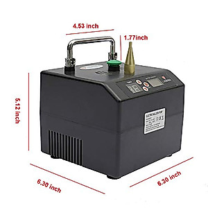 Electric Air Balloon Pump, B23 Lagenda Portable Electric Balloon Pump Balloon Inflator Party Air Blower Electric Balloon Blower Pump with Timer Battery for Party Events Decoration