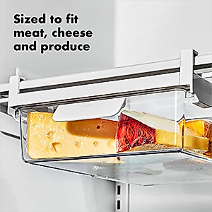 OXO Good Grips Fridge Undershelf Drawer 14 in - for Deli Meat, Cheese, Produce and More
