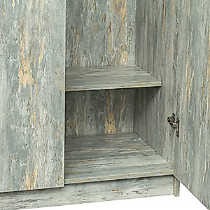 Holaki Wardrobe Closet with 2 Doors and Hanging Rod,Tall Wardrobe Storage Cabinet for Hanging Clothes,Wardrobe Armoire Modern Wardrobe Cabinet for Bedrooms (Grey)