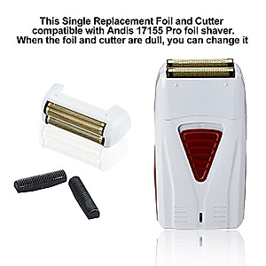 3 Pack Shaver Replacement Foil and Cutters compatible with"andis #17150 shaver foil replacement" Golden