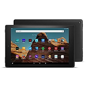 Fire HD 10 Tablet (10.1" 1080p full HD display 64 GB) – Black – Without Lockscreen Ads (2019 Release)