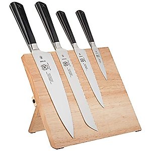 Mercer Culinary Züm 5-Piece Magnetic Board Forged Knife Set, Rubberwood
