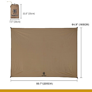 OneTigris Waterproof Tent Footprint, 81" x 65"