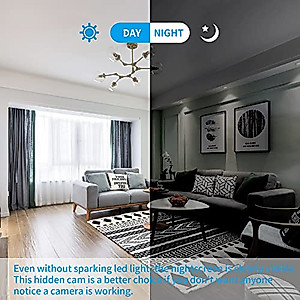 Mini Spy Camera WiFi Hidden Camera with Audio Live Feed Home Security Surveillance Camera 1080P Hidden Nanny Cam Wireless with Cell Phone App Night Vision Motion Detection Remote Monitor
