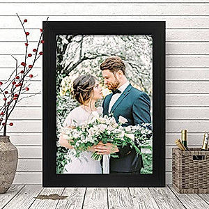 Joyberg 2 Pack 5x7 Picture Frame, Picture Frame Black, Plastic 5x7 Frame for Tabletop Display, Photo Frame with Clear Plexiglass for Vertical or Horizontal Display